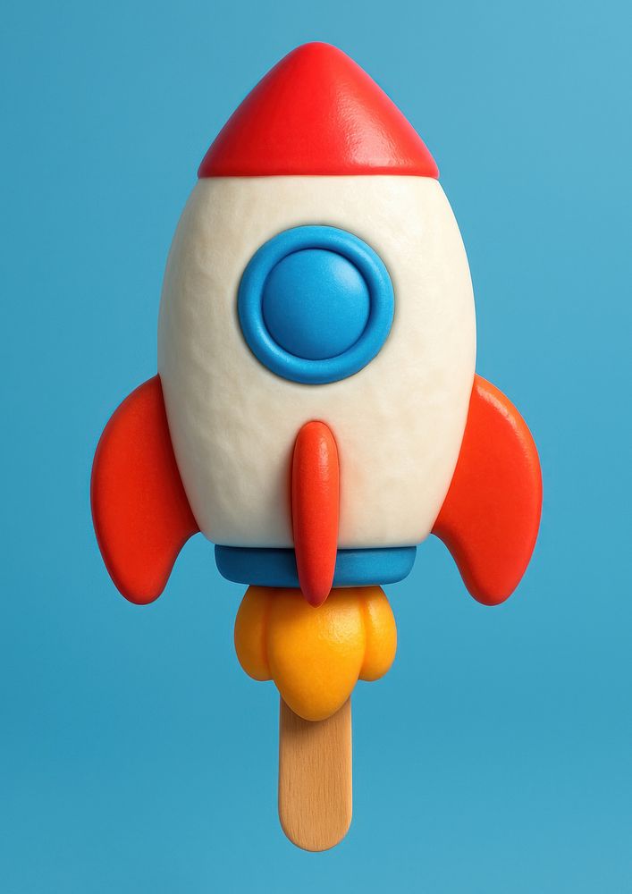 Colorful rocket popsicle illustration | Free Photo Illustration - rawpixel