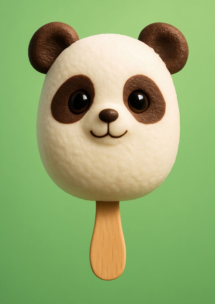 Cute panda ice cream illustration | Free Photo Illustration - rawpixel