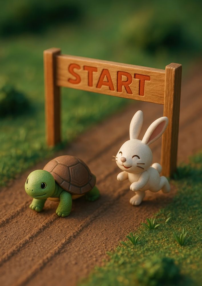 Tortoise Hare Race Begins | Free Photo - rawpixel