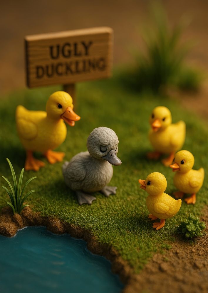 Adorable duckling scene transformation | Free Photo - rawpixel
