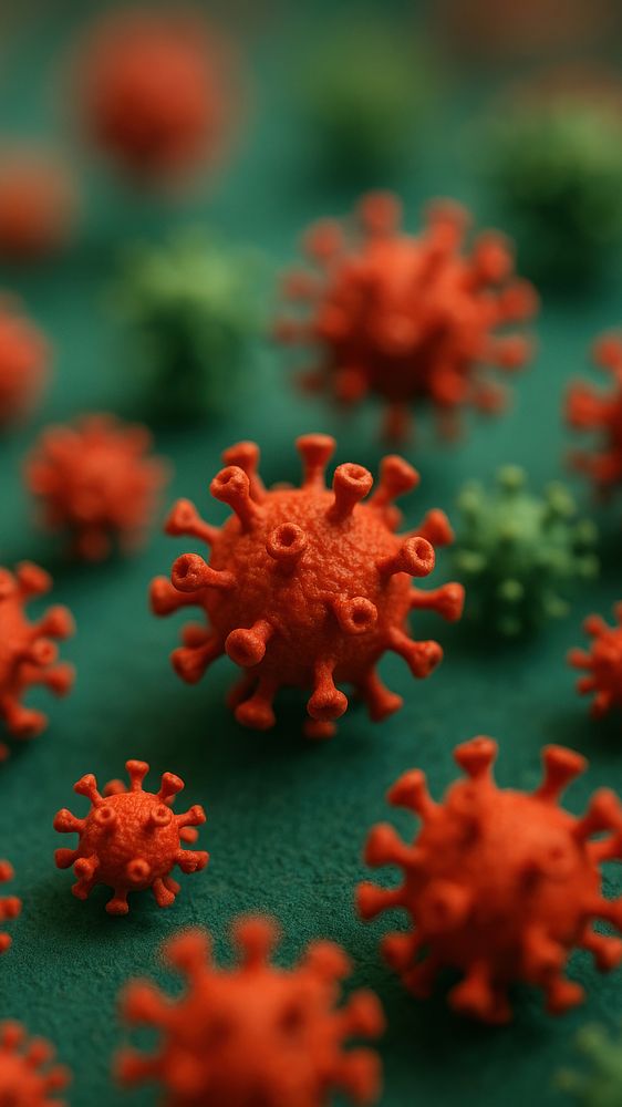 Colorful virus models on surface | Free Photo - rawpixel
