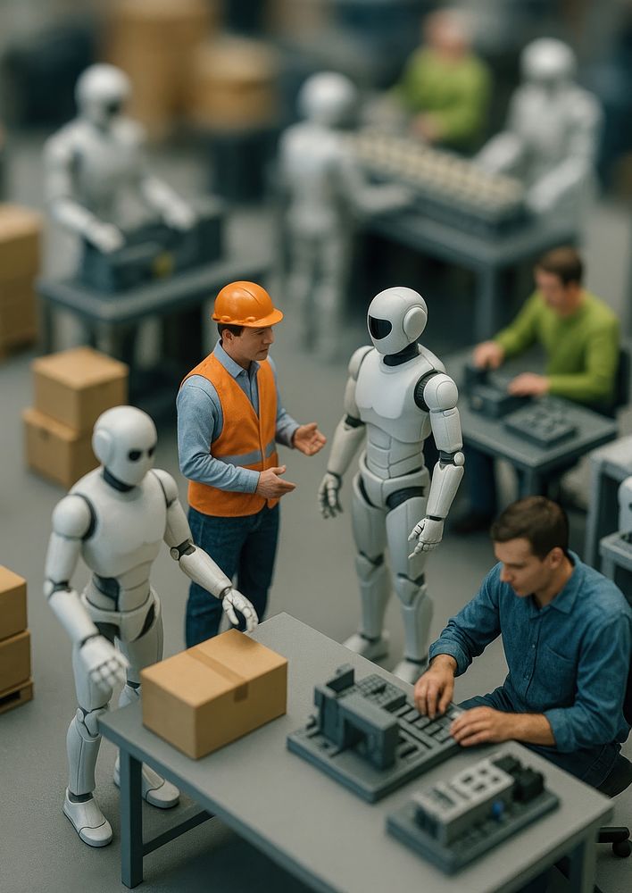 Robots collaborating with humans efficiently | Free Photo - rawpixel