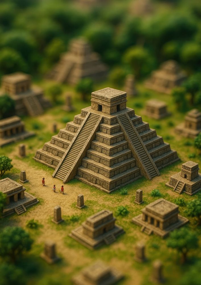 Ancient Mayan pyramid landscape | Free Photo - rawpixel