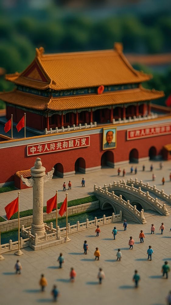 Historic Chinese landmark miniature | Free Photo - rawpixel