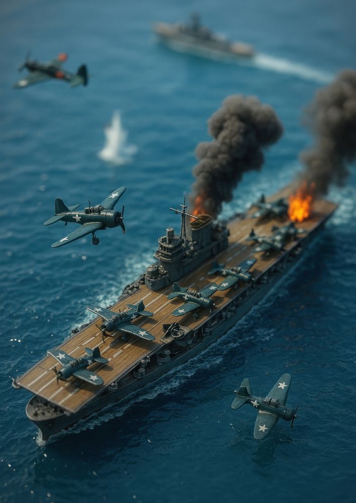 Dramatic naval battle scene | Free Photo - rawpixel