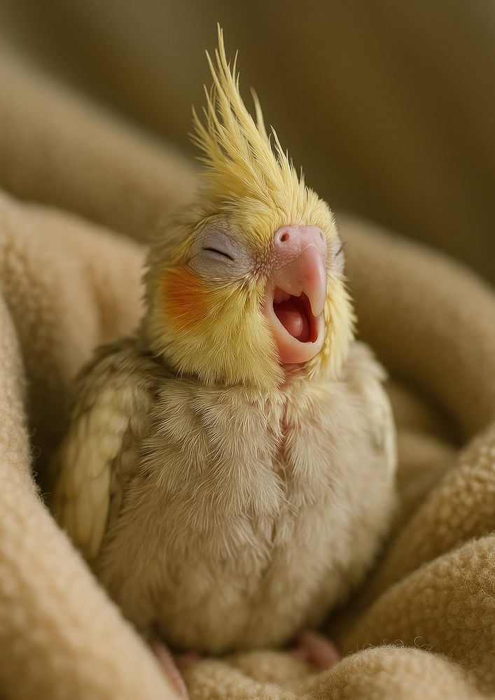 Yawning cockatiel bird portrait | Free Photo - rawpixel