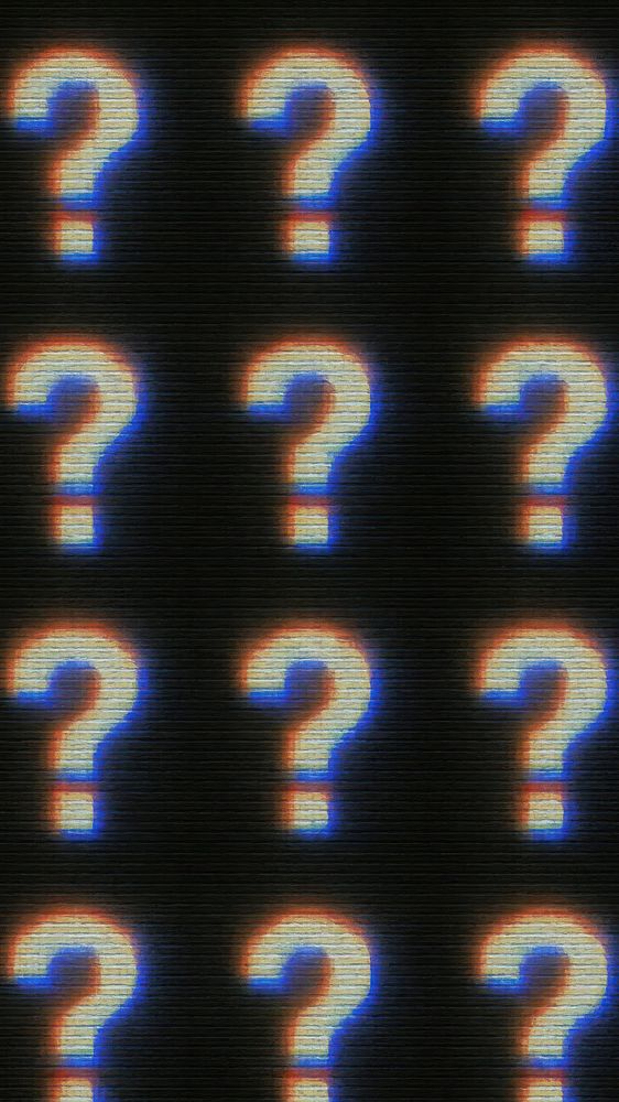 Retro glitch question mark pattern | Premium Photo Illustration - rawpixel