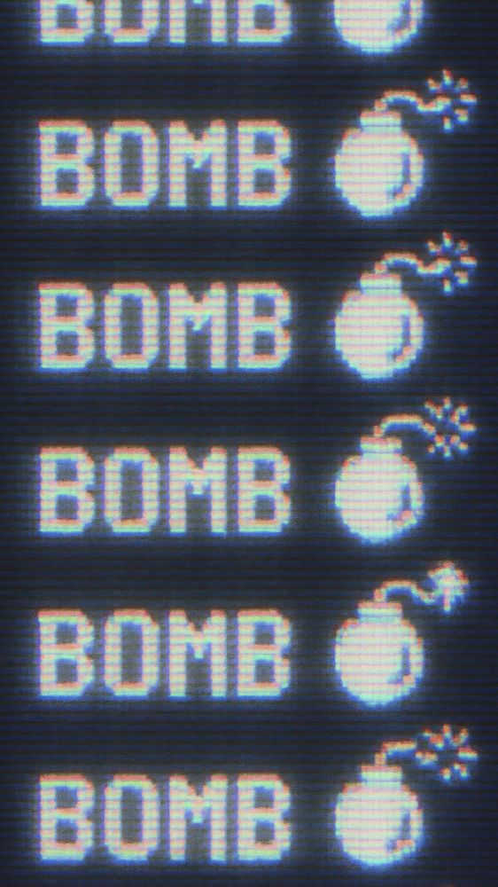 Retro digital bomb pattern | Free Photo Illustration - rawpixel