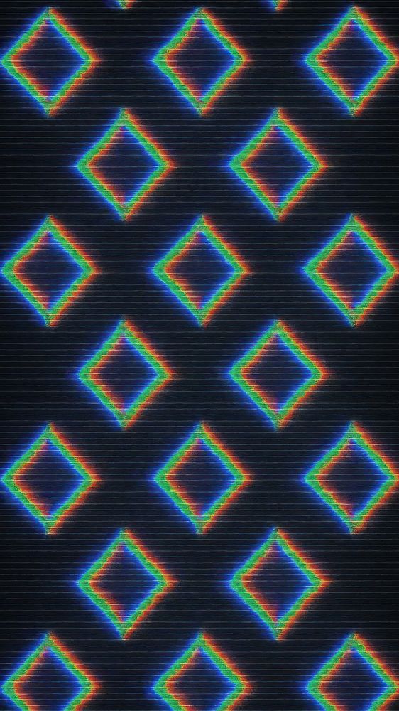 Vibrant geometric neon pattern | Free Photo Illustration - rawpixel