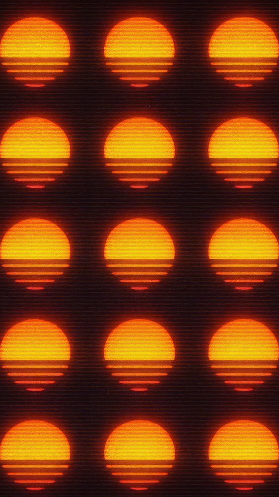 Retro sunset pattern wallpaper | Free Photo Illustration - rawpixel