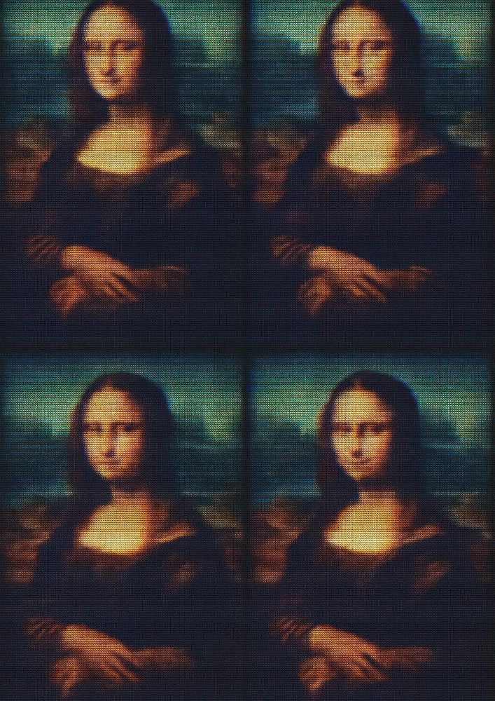 Vintage artistic Mona Lisa pattern | Free Photo Illustration - rawpixel
