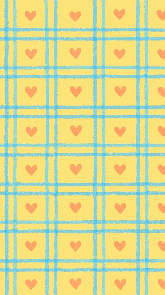 Heart grid pattern wallpaper | Free Photo Illustration - rawpixel