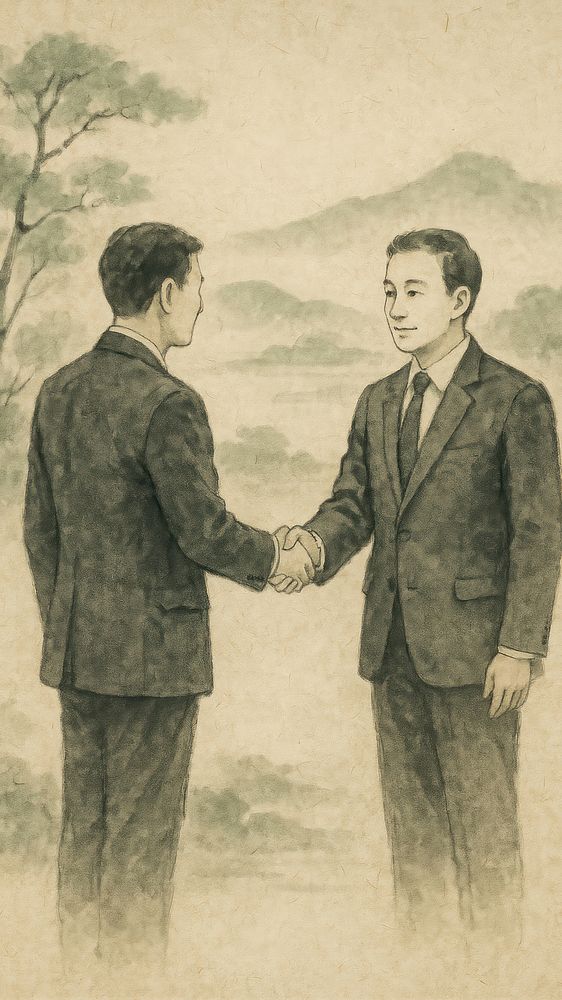Business handshake in traditional style | Free Photo Illustration ...
