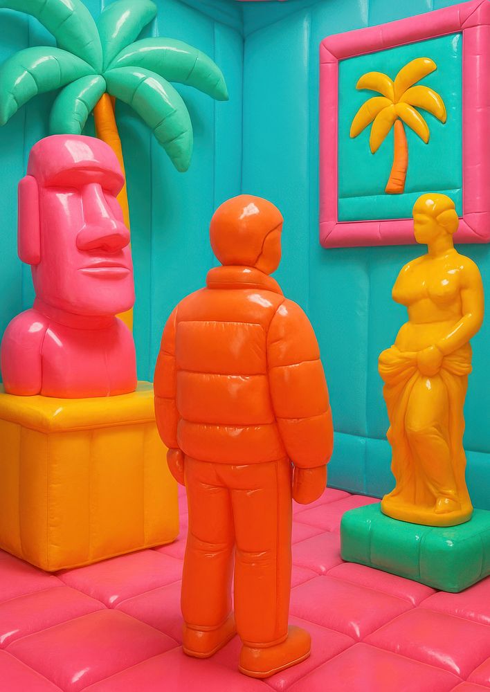 Colorful inflatable art installation | Free Photo Illustration - rawpixel