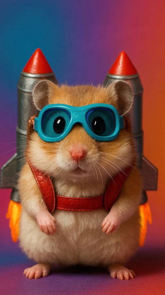 Hamster rocket goggles adventure | Free Photo - rawpixel