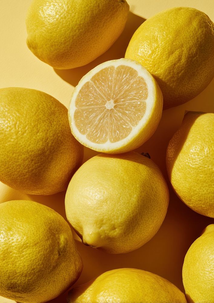 Half Lemons lemon background fruit | Free Photo - rawpixel