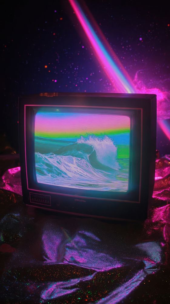 Tv screen television background ocean | Premium Photo - rawpixel