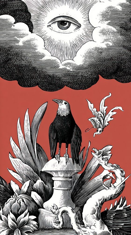 Gothic surreal maximalism psyche wallpaper | Free Photo - rawpixel