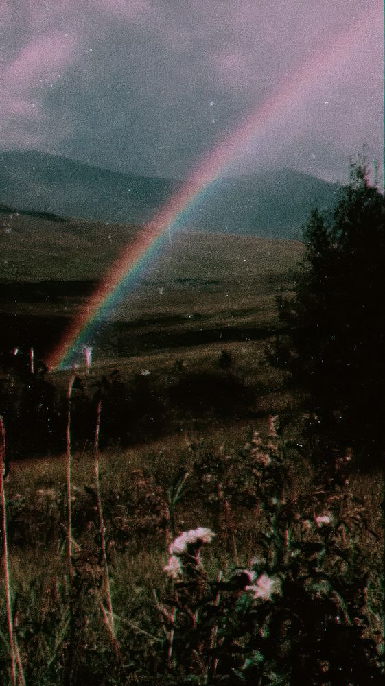 Rainbow landscape wallpaper outdoors | Free Photo - rawpixel