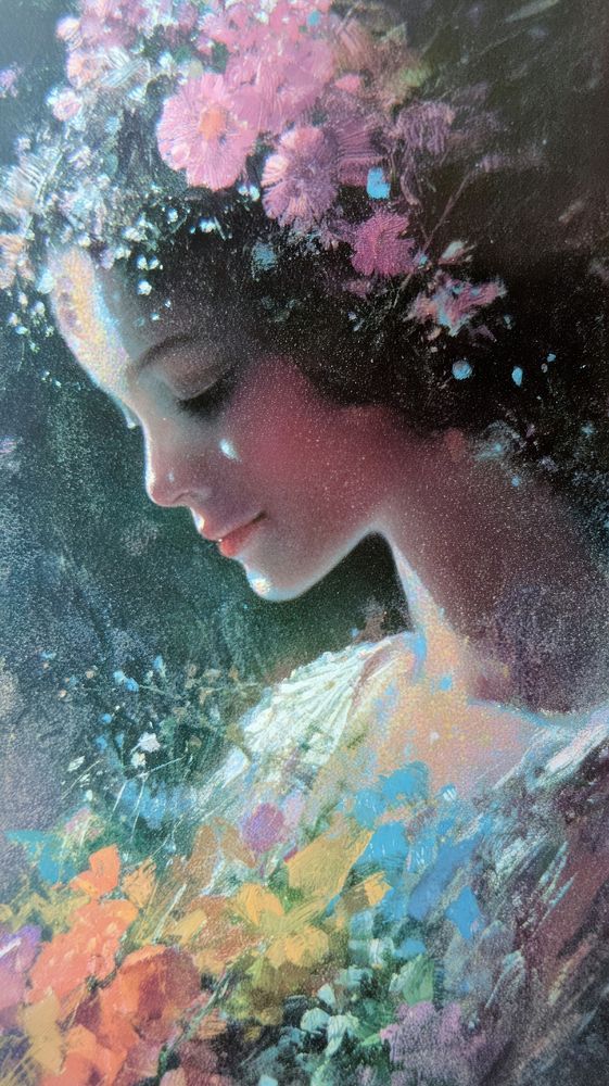 Black coquette art illustration portrait | Free Photo Illustration ...