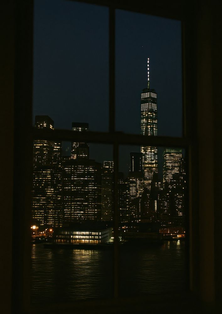 City skyline through window frame | Premium Photo - rawpixel
