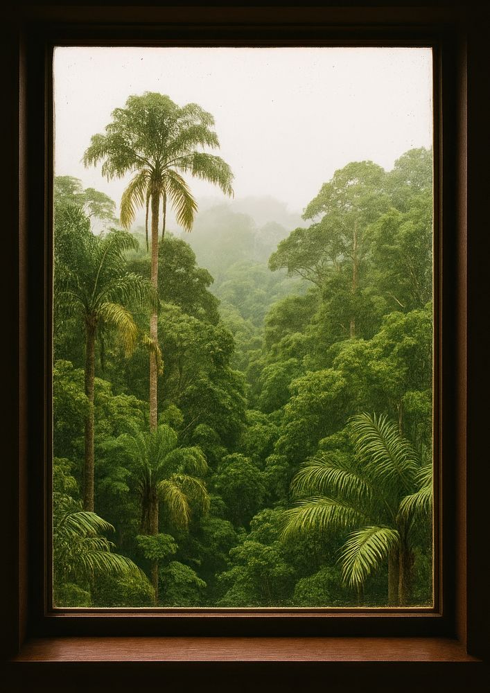 Lush rainforest view through window | Free Photo - rawpixel