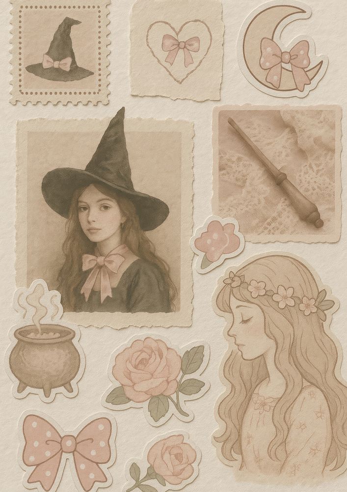 Vintage witchcraft aesthetic collage | Free Photo - rawpixel