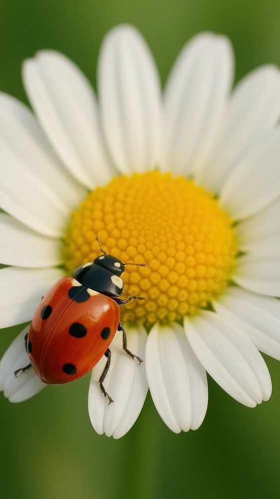 Ladybug resting on daisy | Free Photo - rawpixel