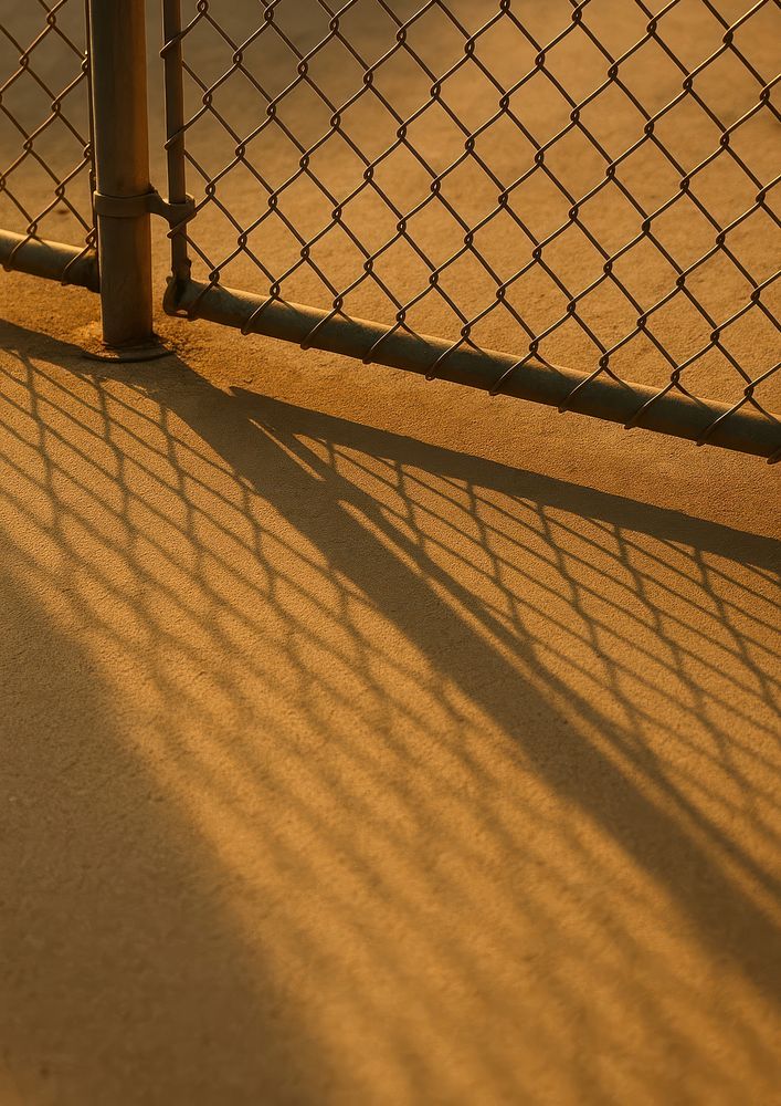 Golden shadows on chain fence | Free Photo - rawpixel
