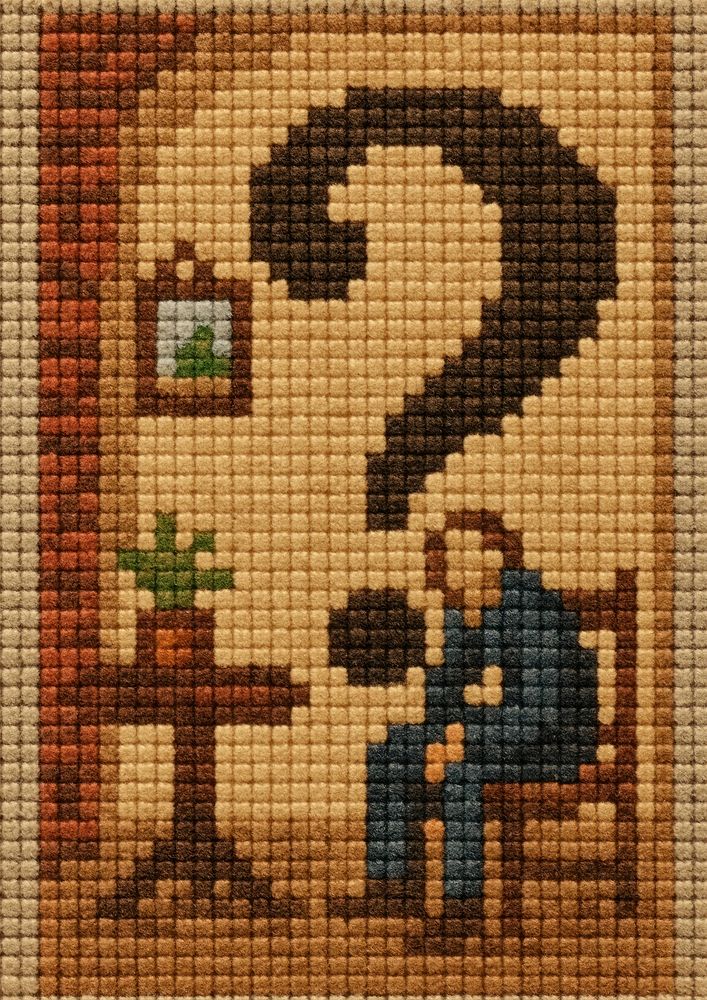 Retro pixel art mystery scene | Free Photo Illustration - rawpixel