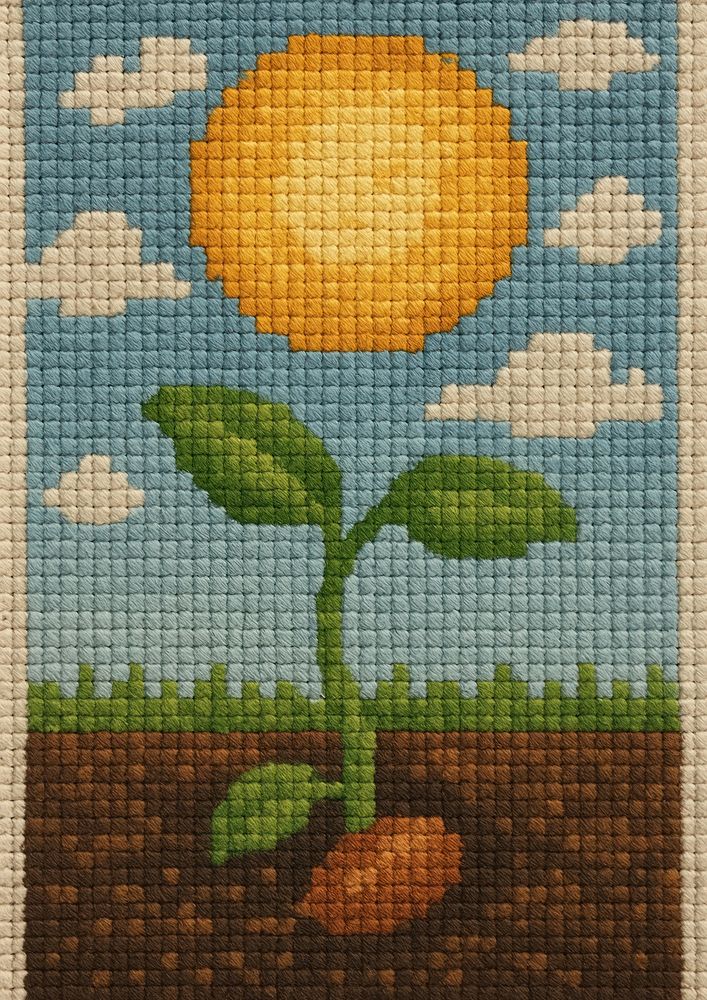 Green Pixels Plant Cross Wallpaper Images | Free Photos, PNG Stickers ...