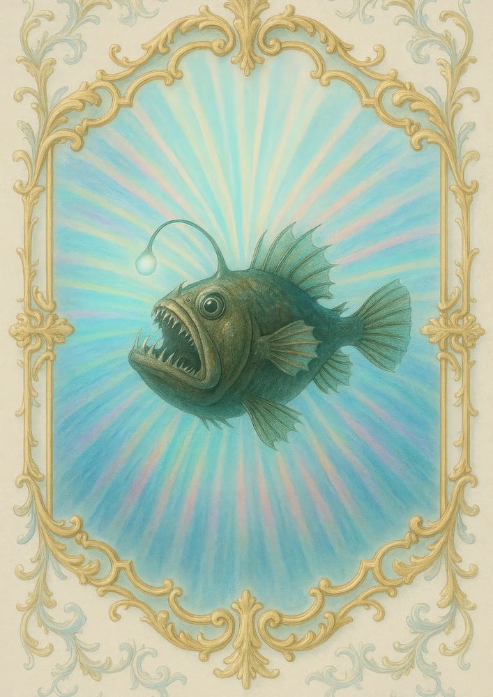 Vintage anglerfish illustration art | Free Photo Illustration - rawpixel