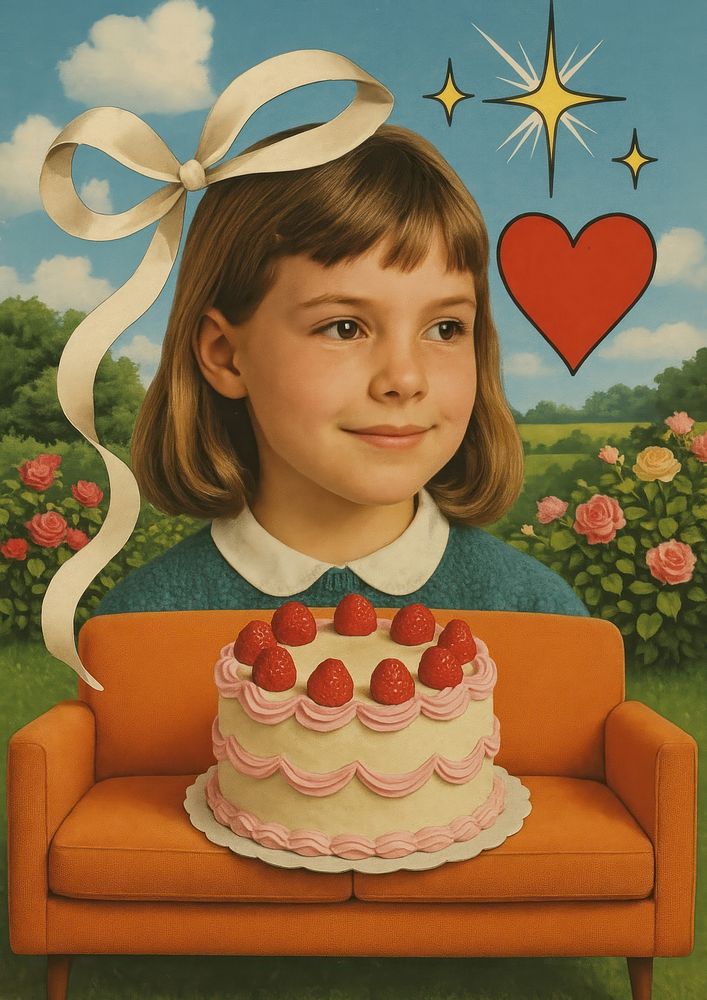 Whimsical child portrait collage | Free Photo Illustration - rawpixel