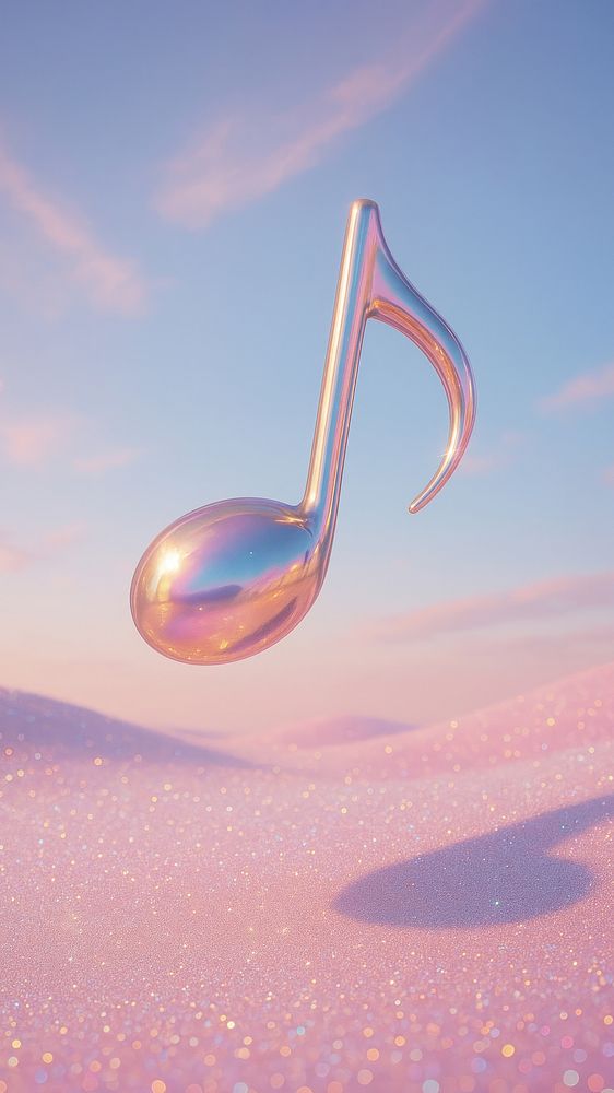 Dreamy musical note landscape | Free Photo Illustration - rawpixel