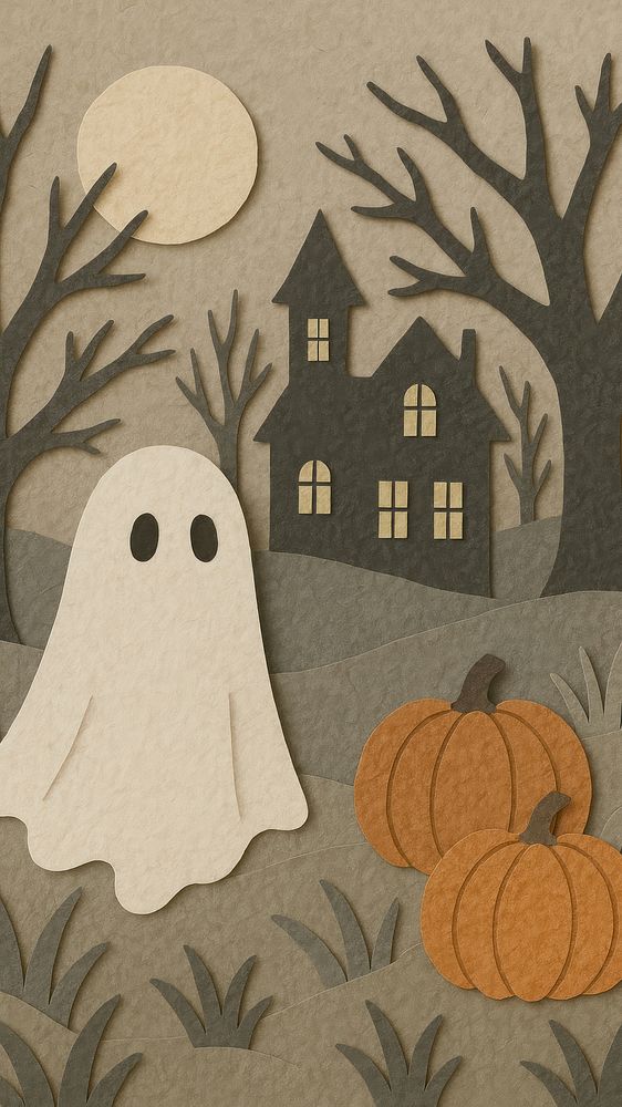 Spooky Halloween paper art | Free Photo Illustration - rawpixel