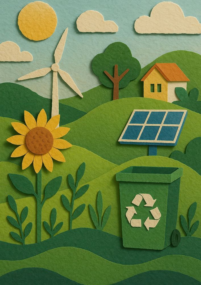 Recyclable Green Paper Recycle Art Background Images | Free Photos, PNG ...