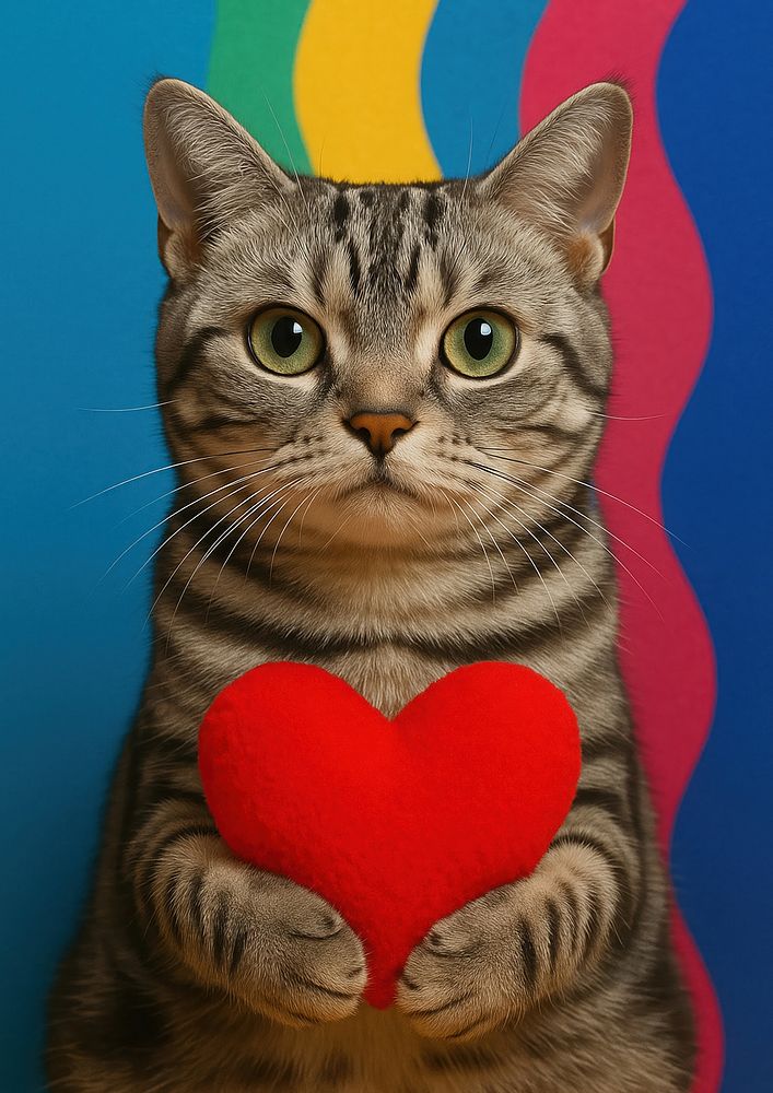 Cat+valentine Heart Images | Free Photos, PNG Stickers, Wallpapers ...