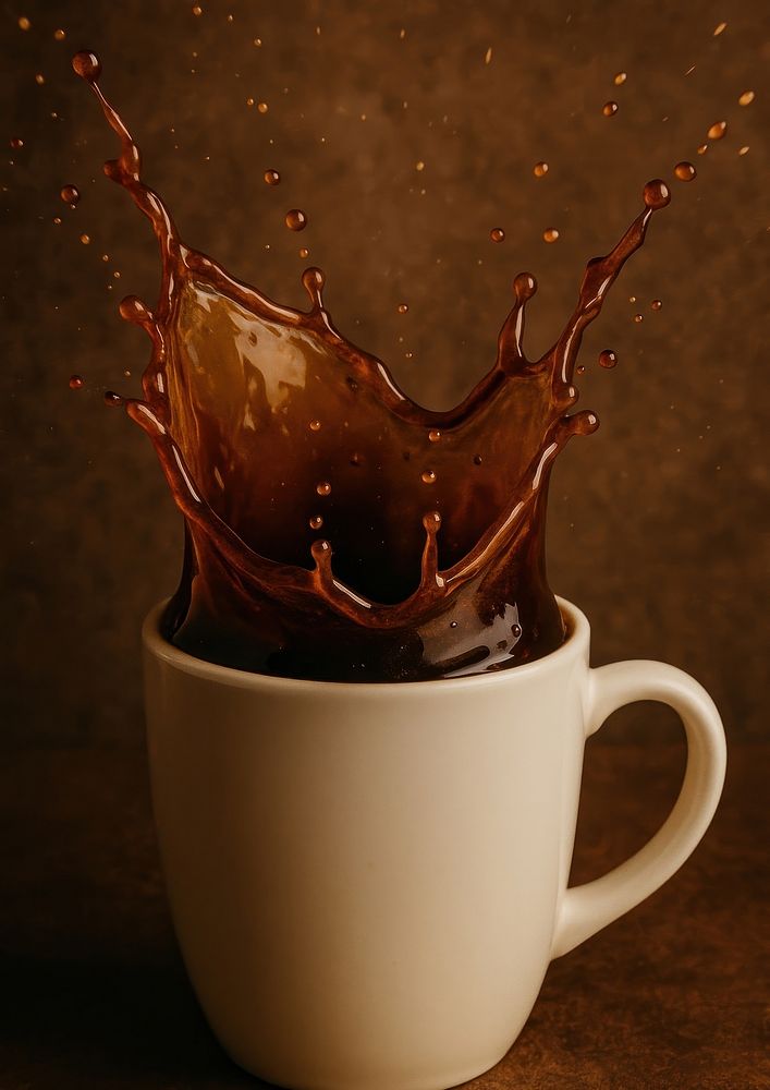 Dramatic coffee splash art | Free Photo - rawpixel