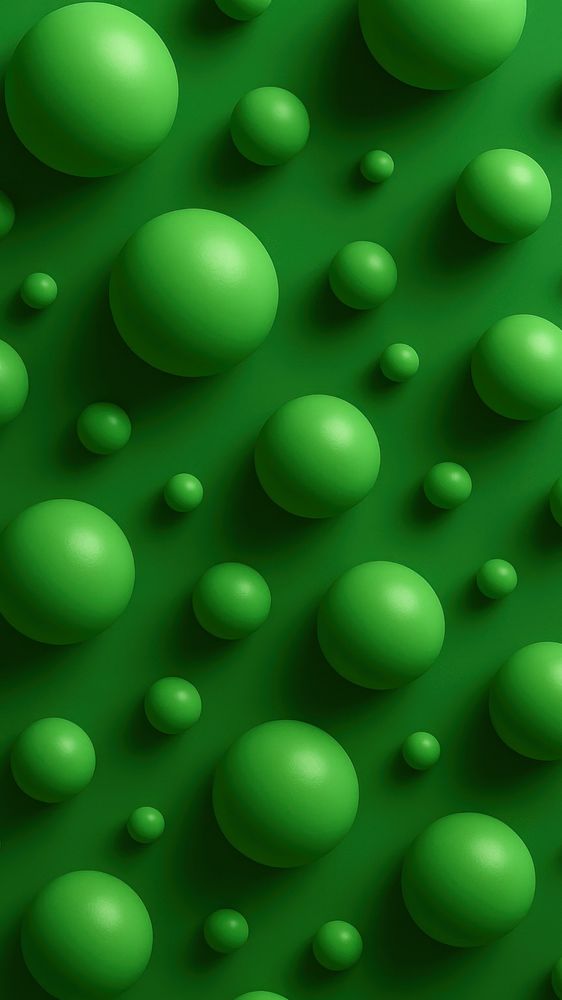 Vibrant green 3D spheres pattern | Free Photo Illustration - rawpixel
