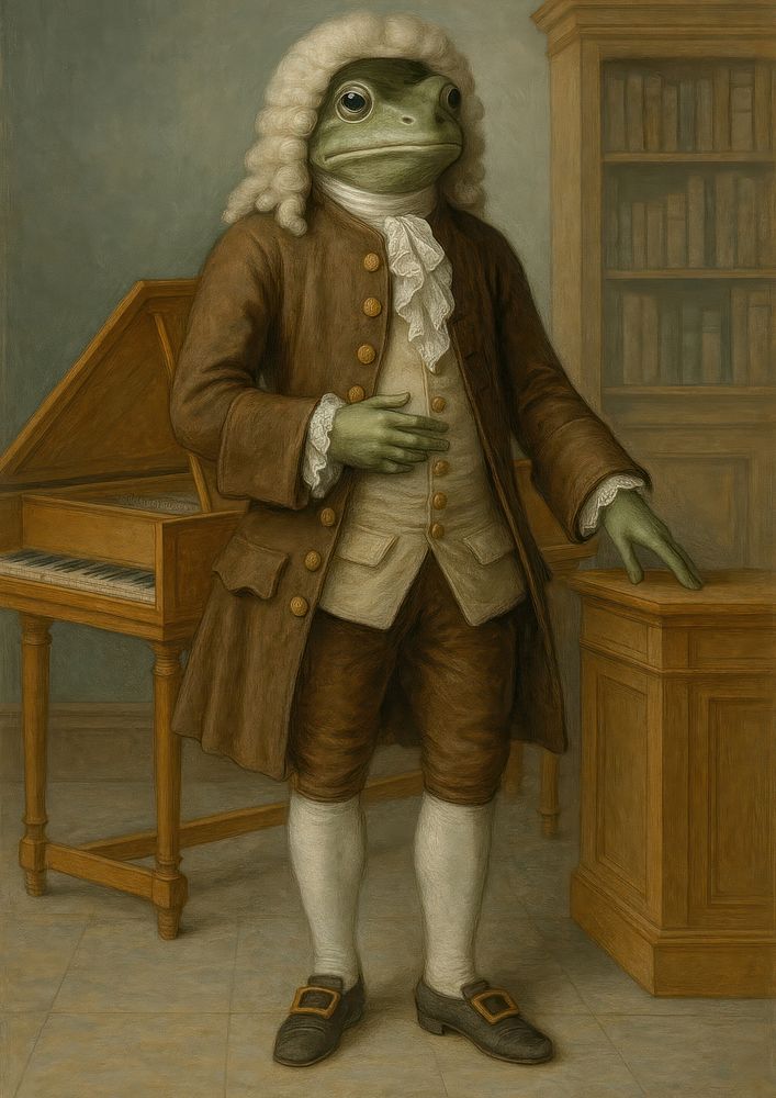 Frog in historical attire portrait | Free Photo Illustration - rawpixel