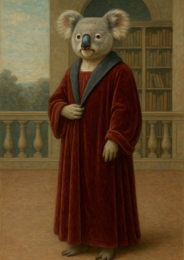 Koala in historical attire portrait | Free Photo Illustration - rawpixel