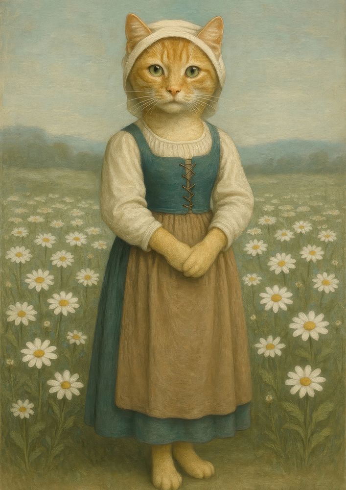 Anthropomorphic cat in historical attire | Free Photo Illustration ...