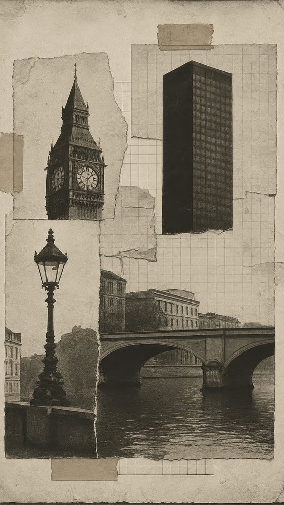 Vintage architectural collage art | Free Photo - rawpixel