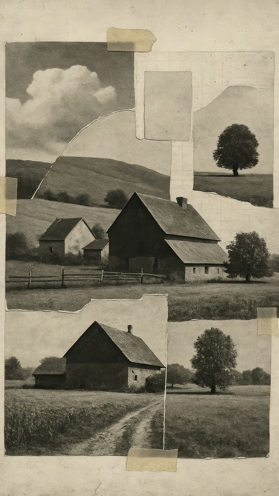 Vintage rural collage art | Free Photo - rawpixel