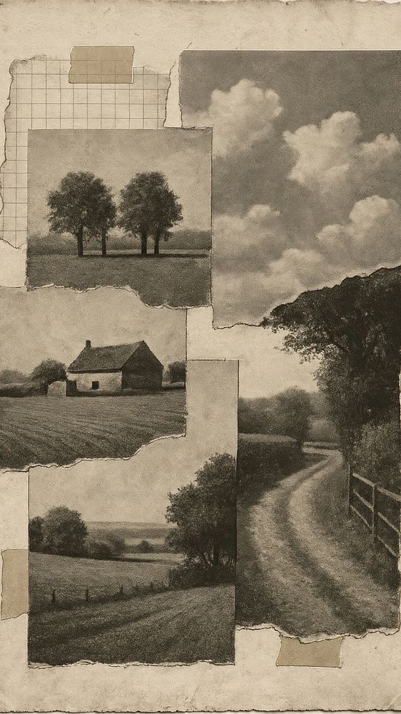 Vintage countryside collage art | Free Photo - rawpixel