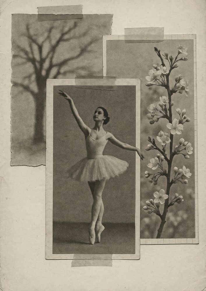 Vintage ballet dancer collage art | Free Photo - rawpixel