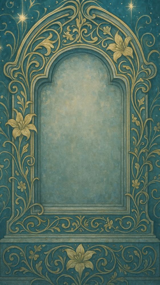 Ornate mystical floral frame illustration | Free Photo Illustration ...