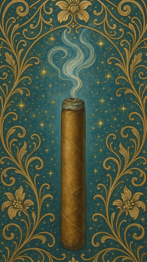 Elegant cigar with ornate patterns | Free Photo Illustration - rawpixel