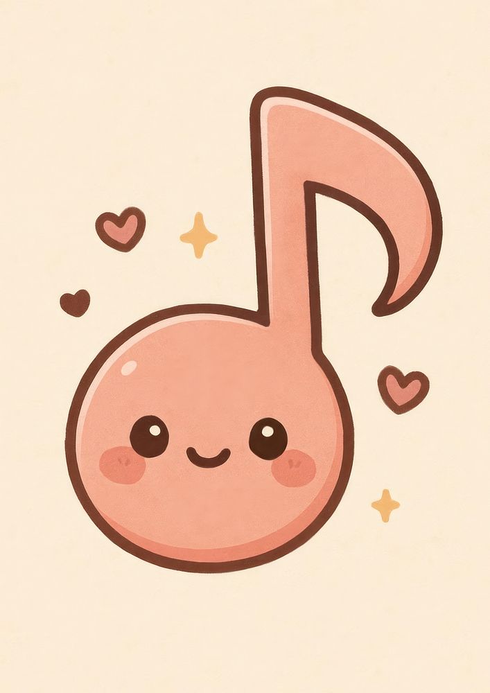 Cute musical note wallpaper | Free Photo Illustration - rawpixel