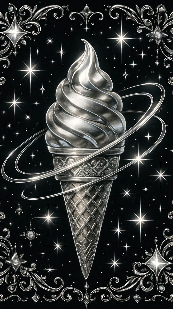 Cosmic ice cream fantasy illustration | Free Photo Illustration - rawpixel